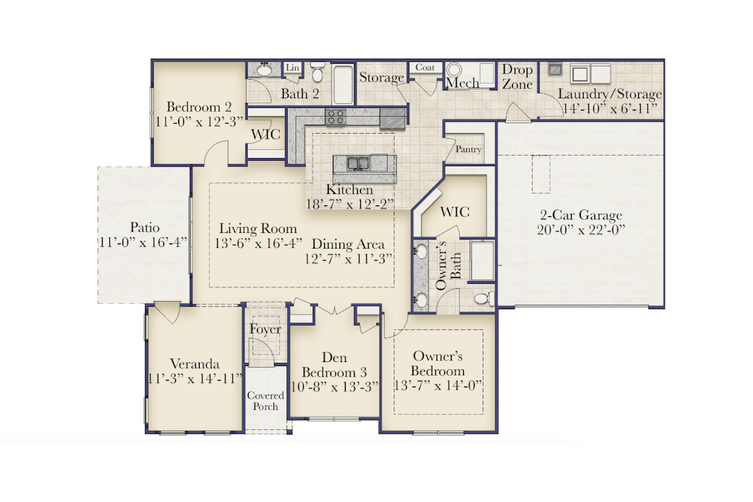 Ashford Floor Plan | Weaver Homes